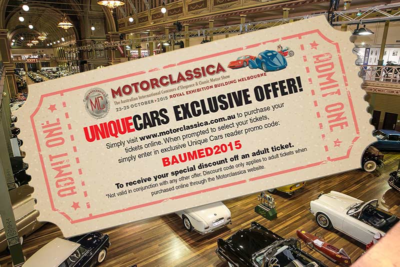 Special discount on Motorclassica tickets with Unique Cars