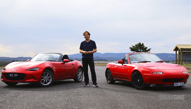 Video: Mazda MX-5 Old vs New (1992 & 2016)