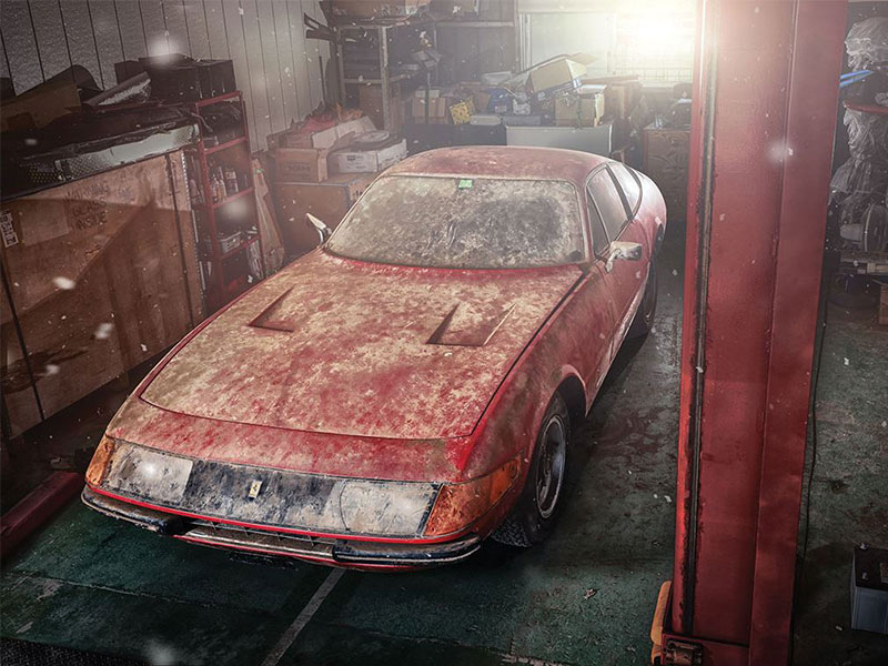 Unique barn find Ferrari Daytona heads to Auction