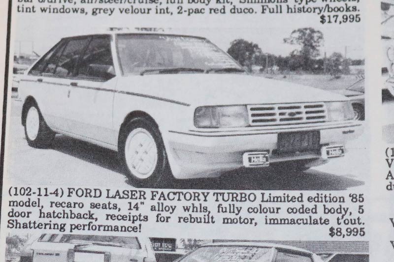 Ford Laser Turbo + Alfa Romeo Giulia SS + Honda NSX + Ferrari Daytona ...
