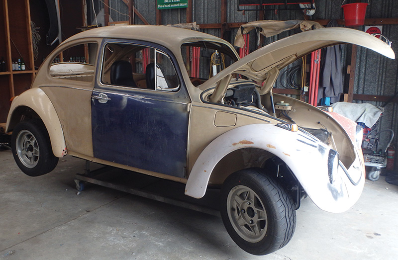 1968 VW Beetle assembly - Our Shed