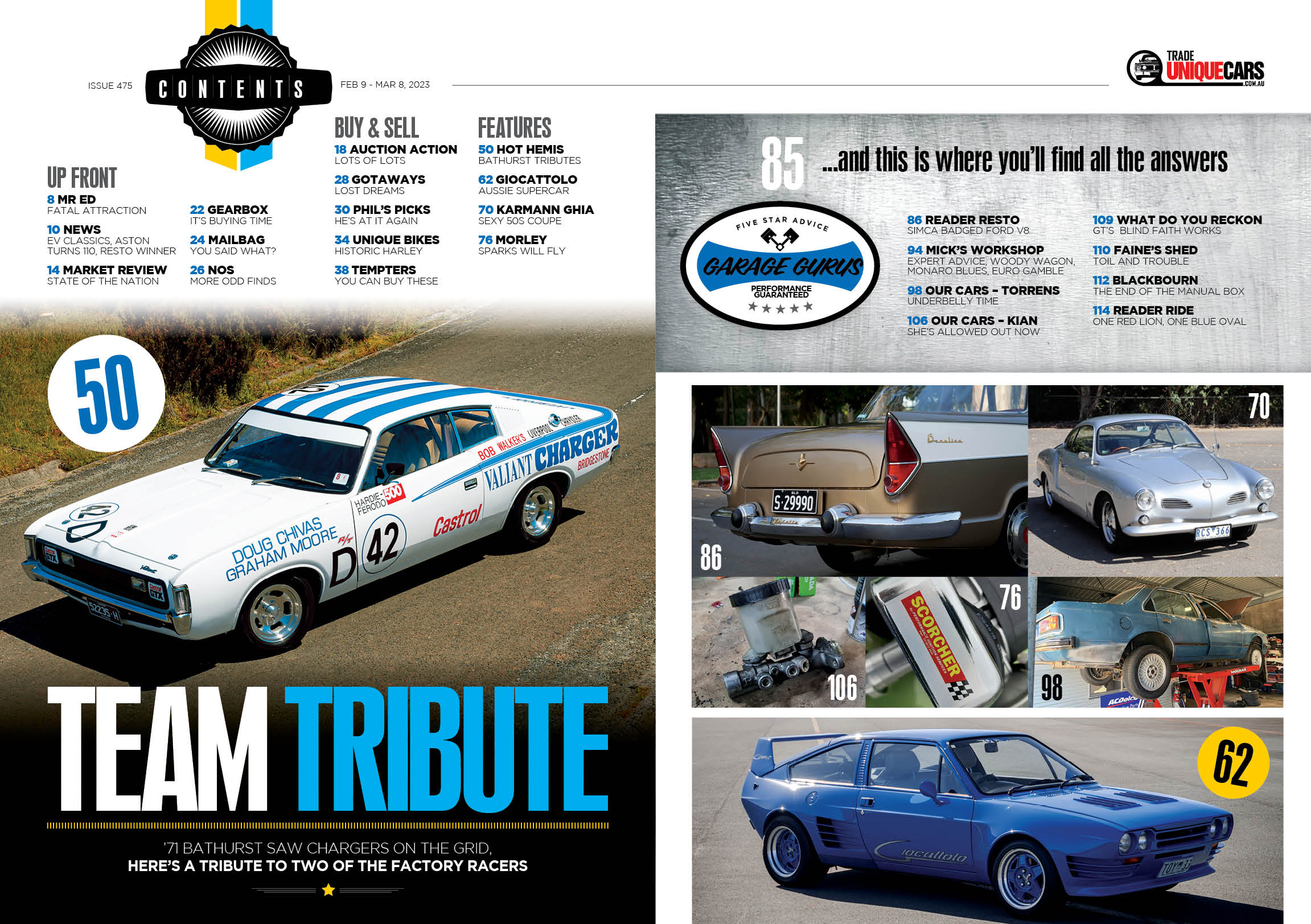 Hard Chargers headline new Unique Cars mag