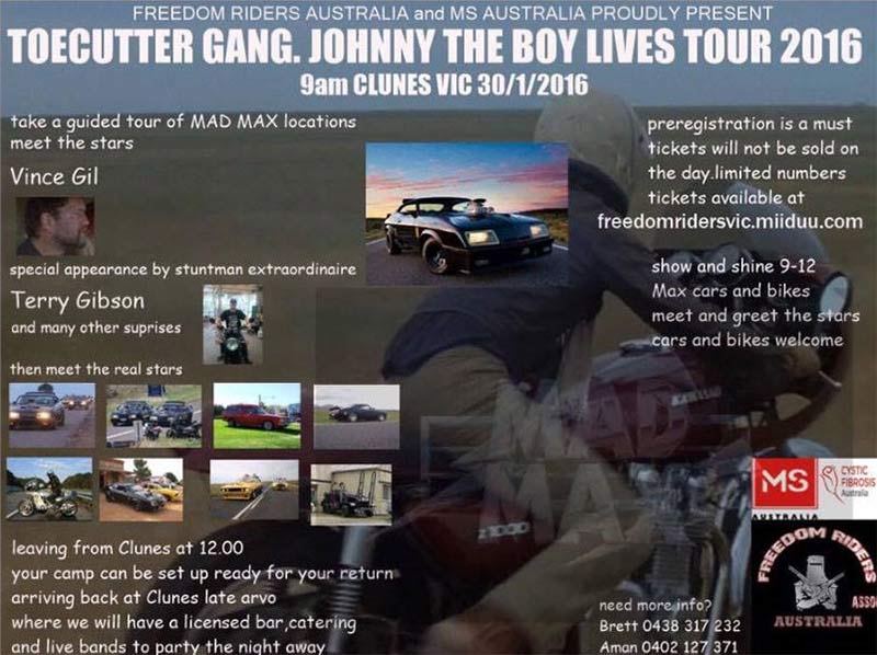Mad Max Revival at Toecutter Gang: Johnny The Boy Lives Tour 2016