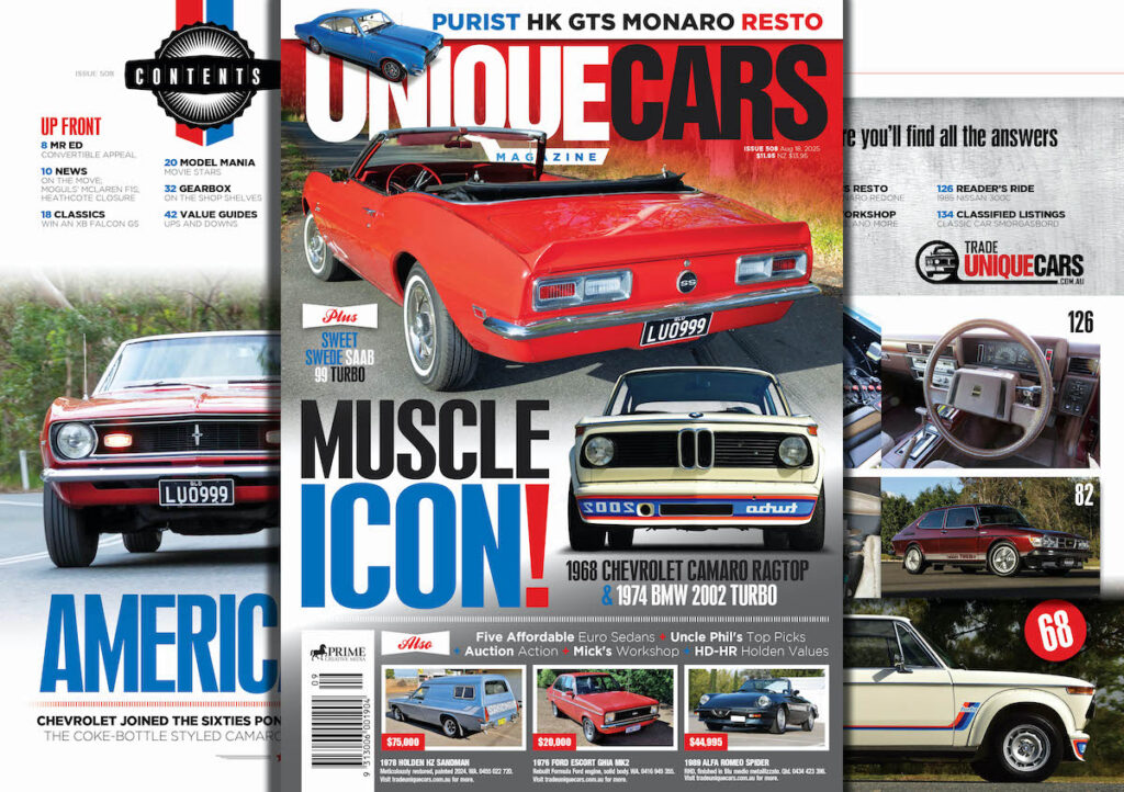 Classic American Muscle for new Unique Cars mag - Trade Unique Cars