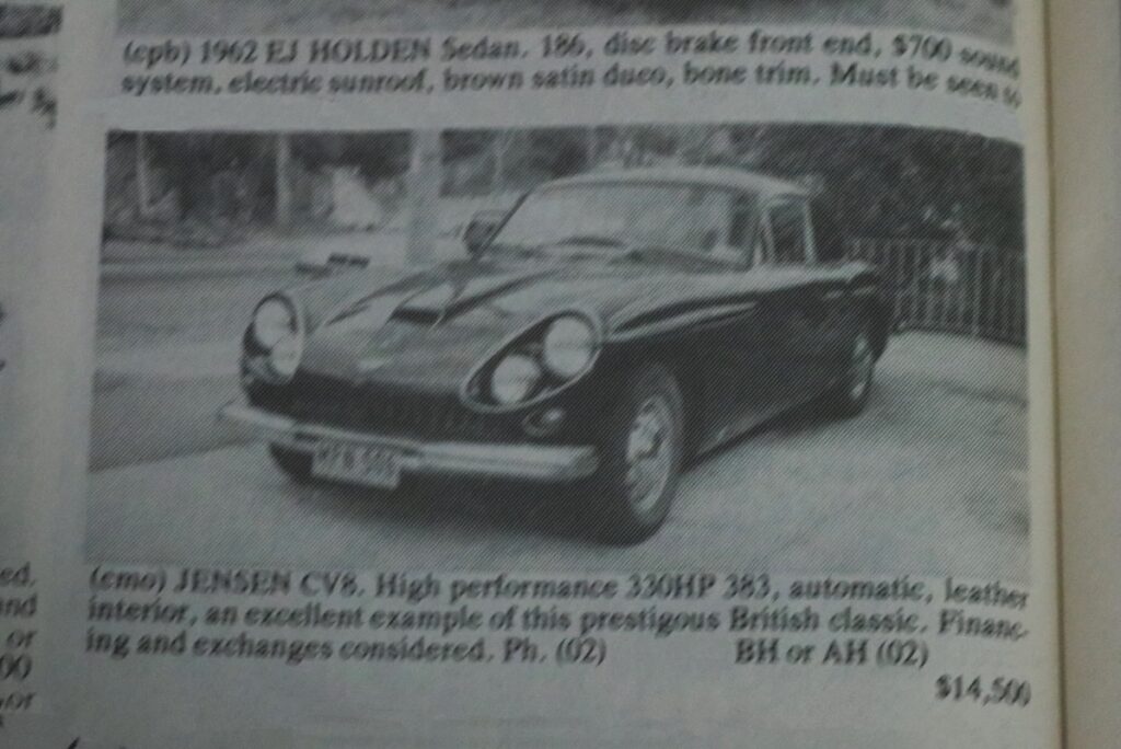 Brock Falcon EA, Jensen C-V8, One's that Got Away - Issue 511 - Trade ...