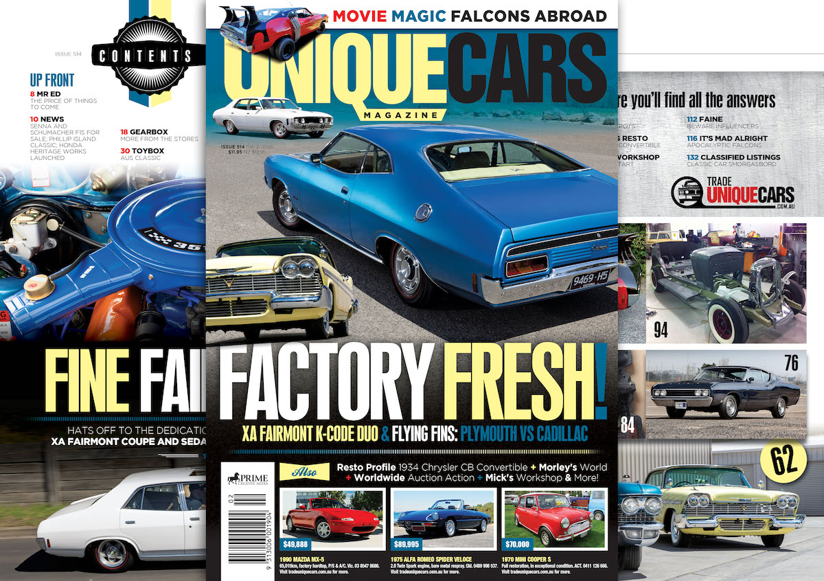 Factory-fresh Falcons headline new Unique Cars mag - Trade Unique Cars